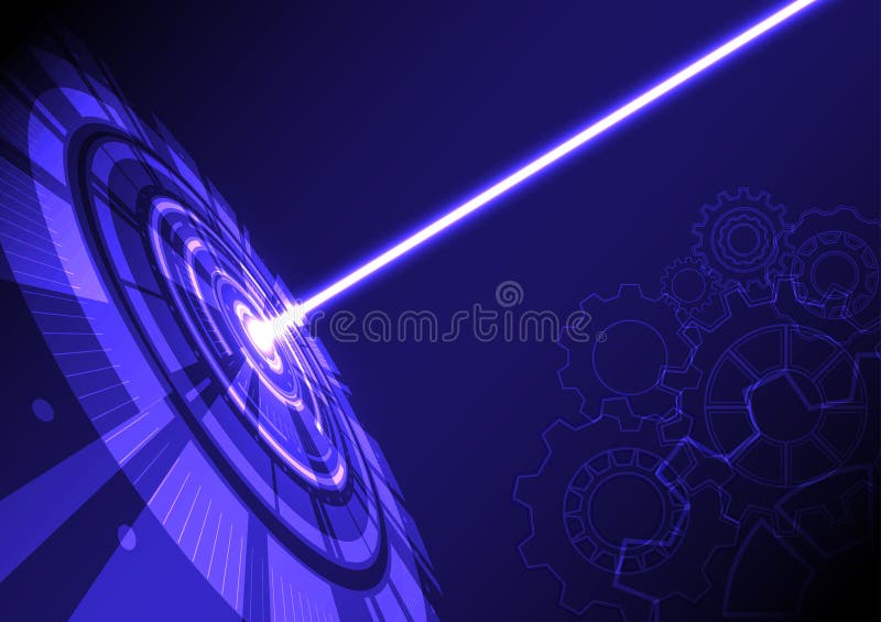 Hi Tech Background Perspective Angle Tech Circle with Laser Beam Stock ...