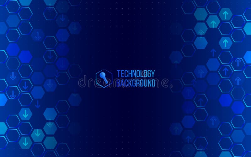 Hi-tech Science Background with Gear, Radial, Technology Elements ...