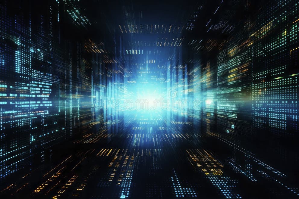 Hi-tech Background Texture. Generative AI Stock Illustration ...