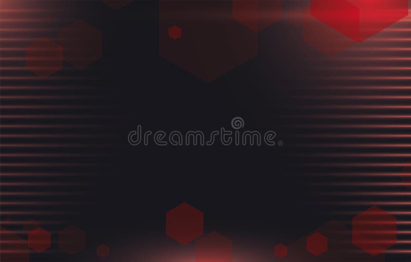 Hi Tech Black Background with Geometric Shapes, Vector Illustration ...
