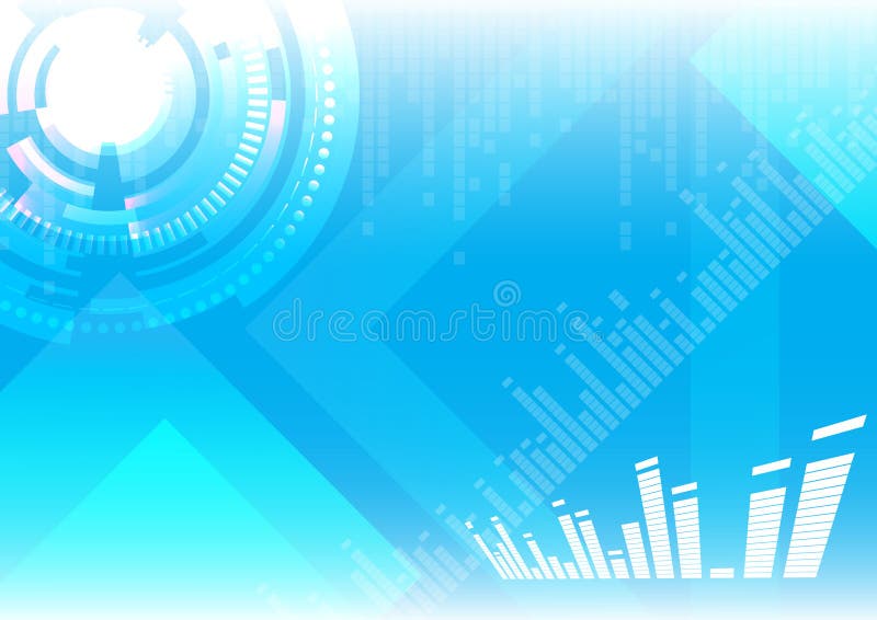 Hi-tech blue background stock vector. Illustration of blue - 17893461