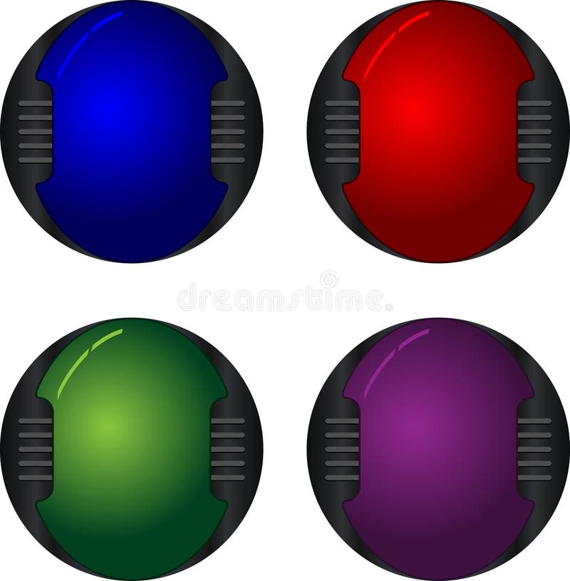 Web buttons stock vector. Illustration of ball, computer - 29911439
