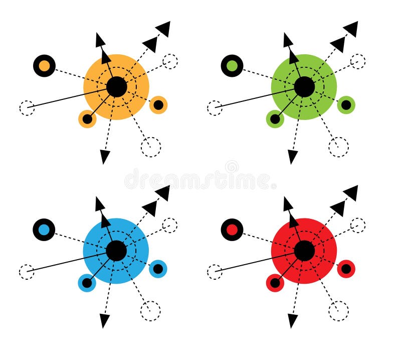 Hi Tech Circular Line Art Geometric Design Element Stock Illustration ...