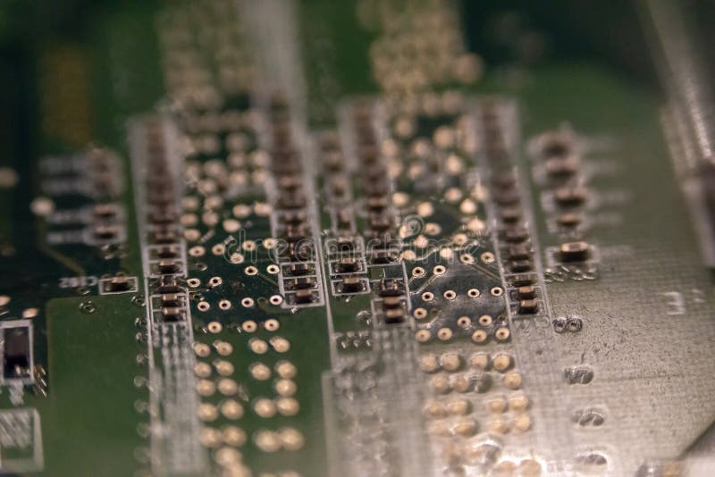 Hi Tech Close-up of Electronics Circuit Board or Motherboard Stock ...
