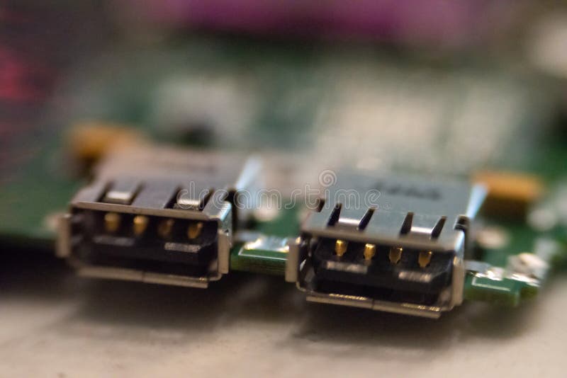 Hi Tech Close-up of Electronics Circuit Board or Motherboard Stock ...