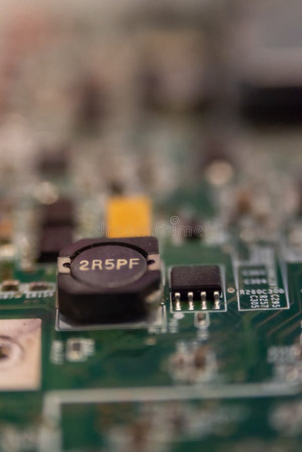 Hi Tech Close-up of Electronics Circuit Board or Motherboard Stock ...