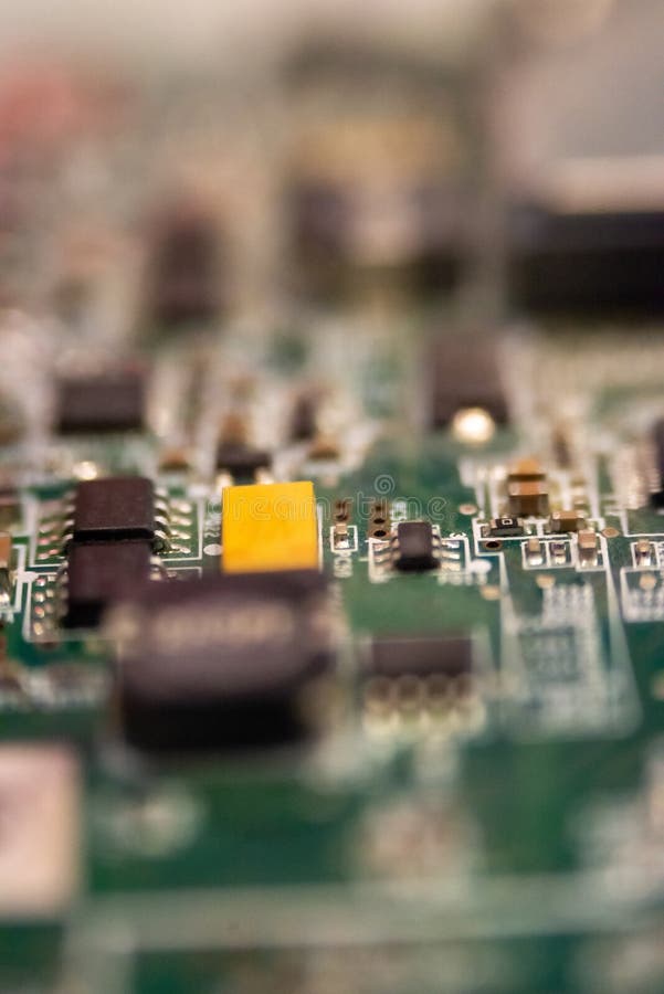 Hi Tech Close-up of Electronics Circuit Board or Motherboard Stock ...
