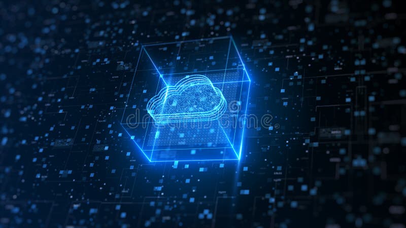 Hi Tech Cloud Computing And Cyber Security Digital Data Network