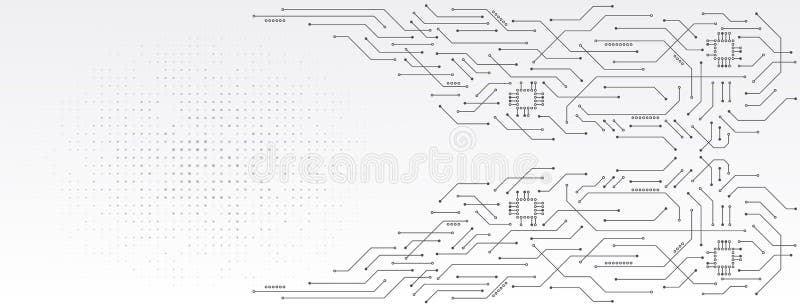 Hi-tech Communication Design. Electronic Vector Illustration Stock ...