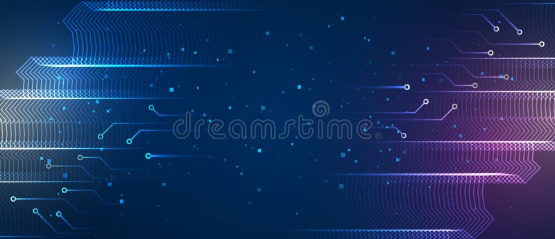 Hi-tech Communication Design. Electronic Vector Illustration Stock ...