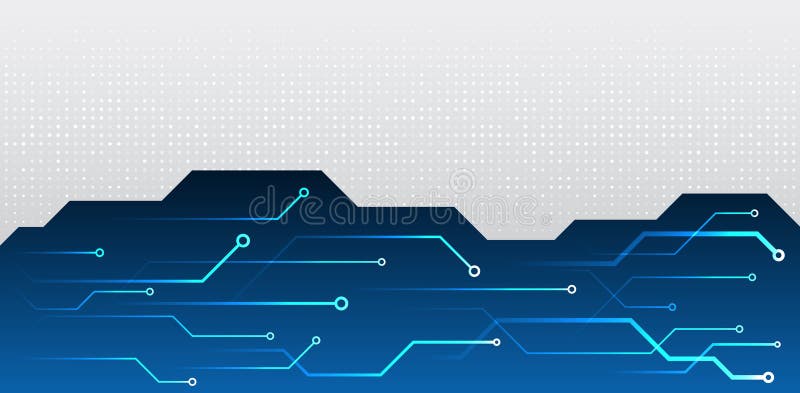 Hi-tech Communication Design. Electronic Vector Illustration Stock ...