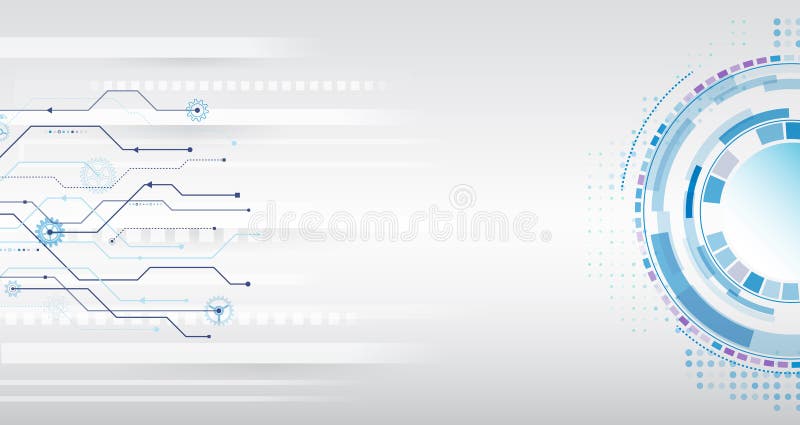 Hi-tech Communication Design. Electronic Vector Illustration Stock ...