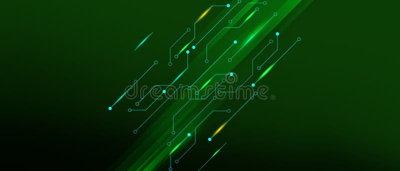 Hi-tech Computer Digital Technology Concept Stock Illustration ...