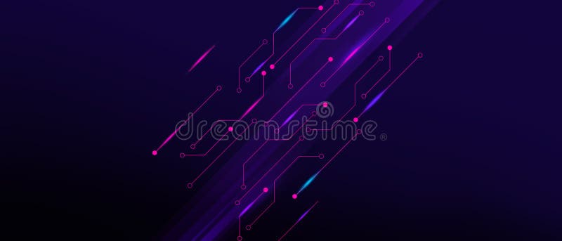 Hi-tech Computer Digital Technology Concept Stock Illustration ...