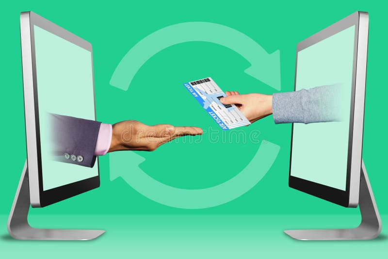 Computer Concept, Two Hands from Laptops. Pleading Gesture and Air ...