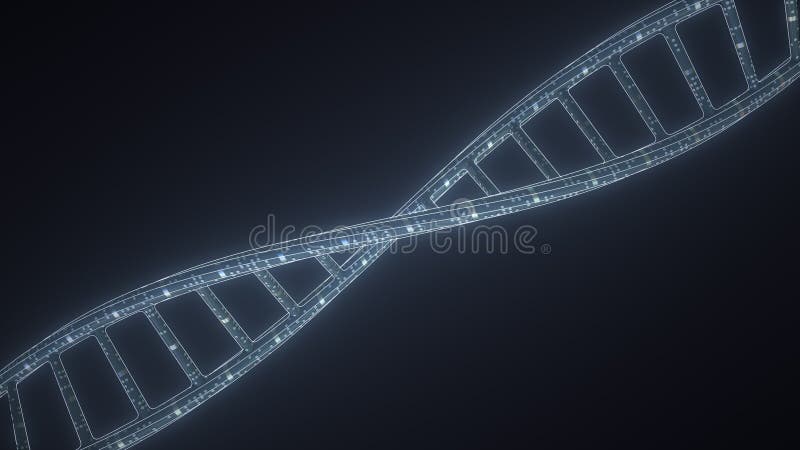 Carbon DNA Molecule Model, Looping 3D Animation Stock Footage - Video ...