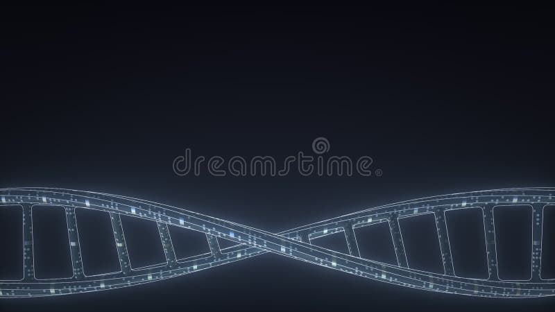 Carbon DNA Molecule Model, Looping Motion Background Stock Video ...