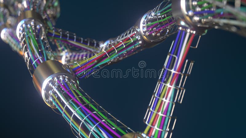 Conceptual Electronic DNA Molecule Made with Many Wires, Nanotechnology ...