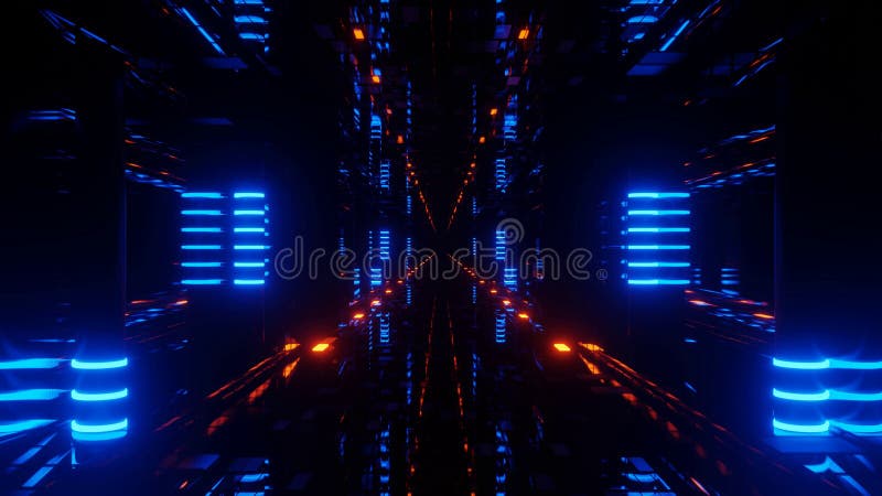 Hi-Tech Data Server Portal 4k Uhd 3d Illustration Background Stock ...