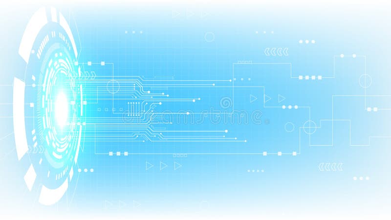 Hi-tech Digital Data Connection System Stock Vector - Illustration of ...