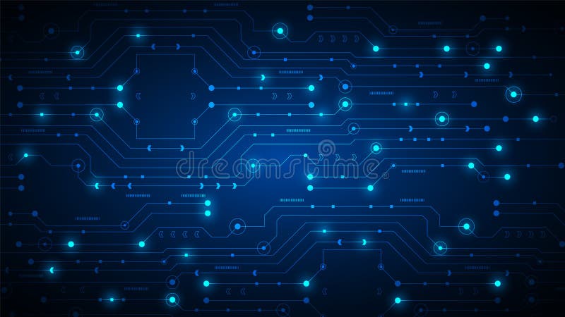 Hi-tech Digital Data Connection System Stock Vector - Illustration of ...