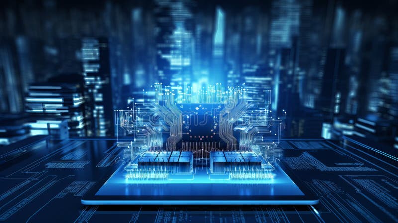 Hi-tech Digital Technology Concept. Communication Technology for ...