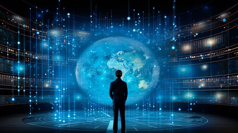 Hi-tech Digital Technology Concept. Communication Technology for ...