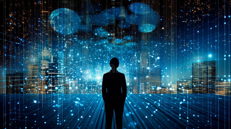 Hi-tech Digital Technology Concept. Communication Technology for ...