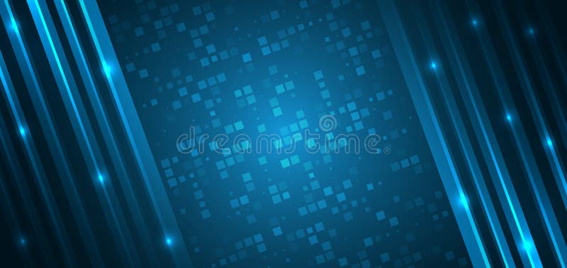 Hi-tech Digital Technology Concept. Illustration of High Computer ...