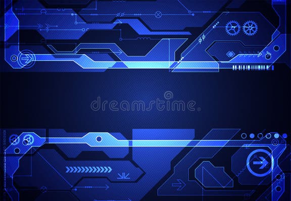 Hi-tech Digital Technology and Engineering Background. Vector Stock ...