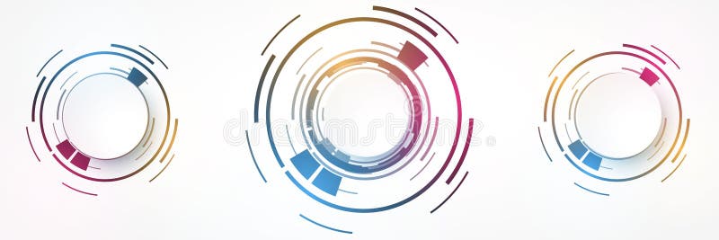 Hi-tech Digital Technology and Engineering Theme. Stock Illustration ...