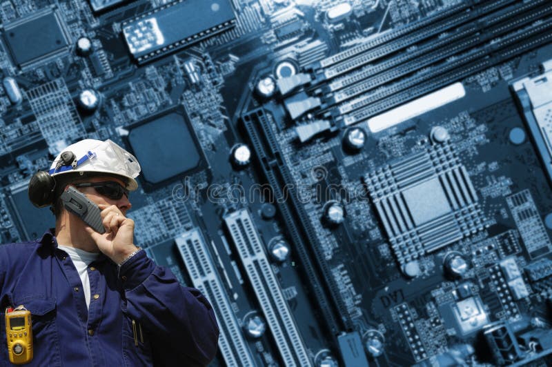 Hi-tech engineering stock photo. Image of industrial, chip - 5351148