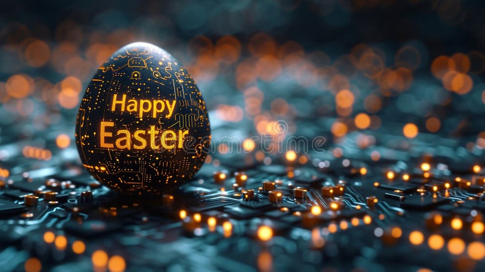 Hi-Tech Festivities: Abstract Easter Decorations with Fiber Optic ...