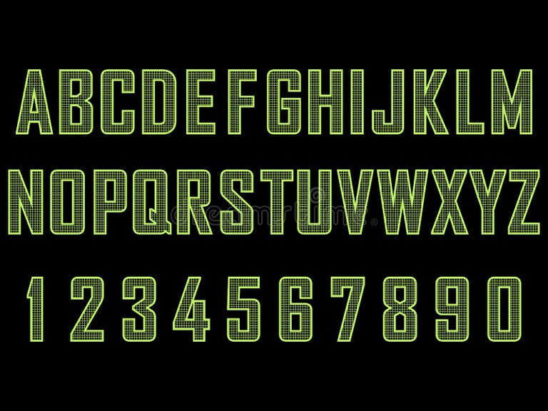 Lcd Font Stock Illustrations – 1,749 Lcd Font Stock Illustrations ...