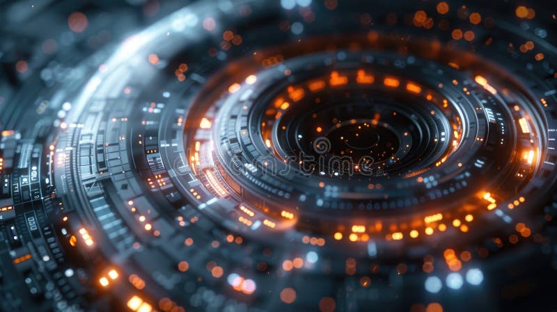 Hi-Tech the Future is Now AIG535 Stock Image - Image of machine, space ...