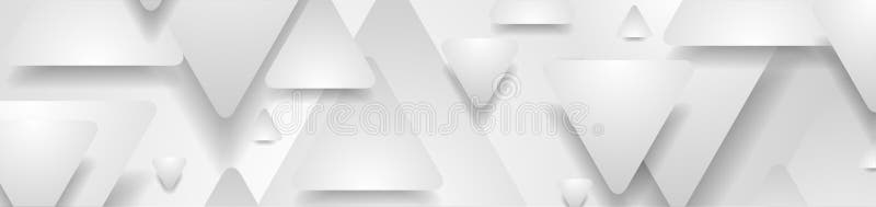Hi-tech Geometric Abstract Banner with Paper Triangles Stock Vector ...
