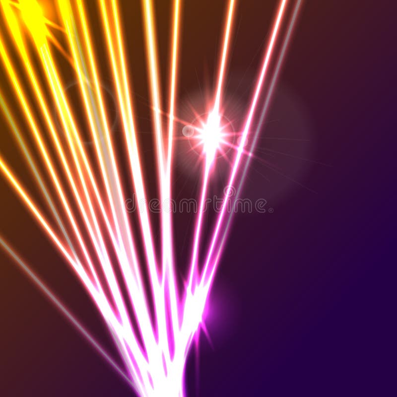 Hi-tech Glowing Neon Laser Rays Abstract Background Stock Vector ...