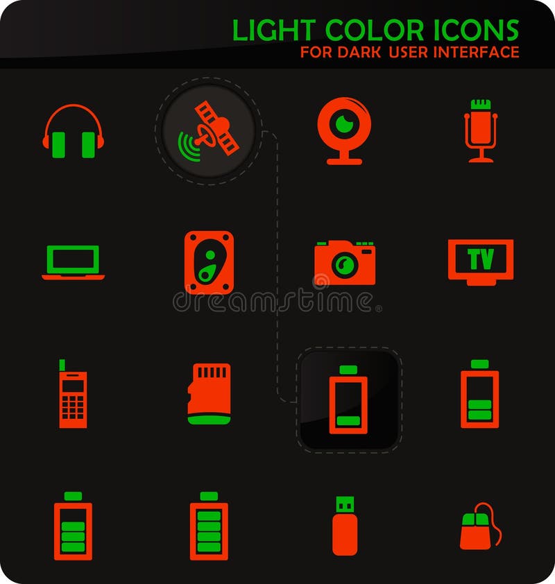 Hi tech icons set stock vector. Illustration of icon - 140641963