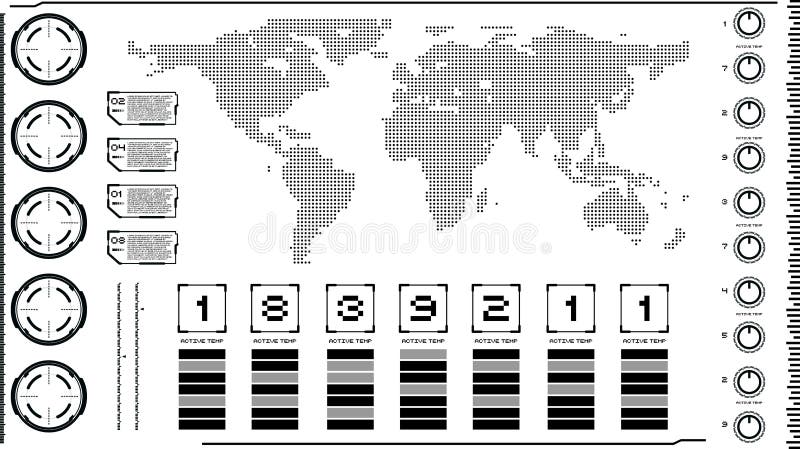 Hi-tech Interface Constructor. Design Elements for Hud, User Interface ...