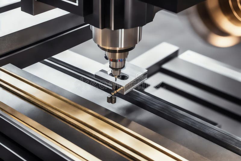 Hi Tech Metalworking the Future of Machining .AI Generated Stock ...