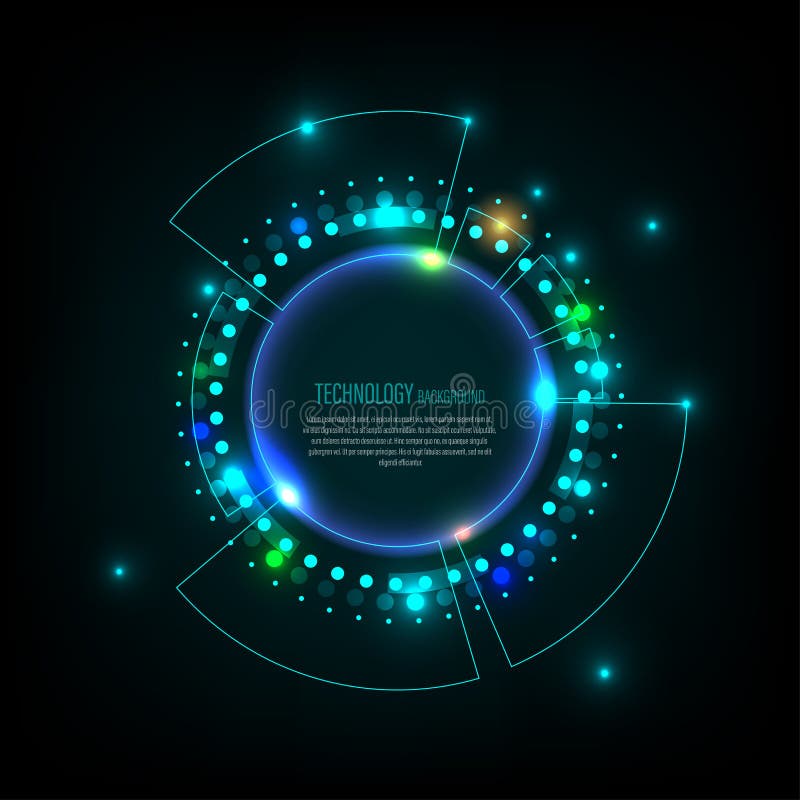 Futuristic Sci Fi Technology Pattern Concept Background, Stock ...