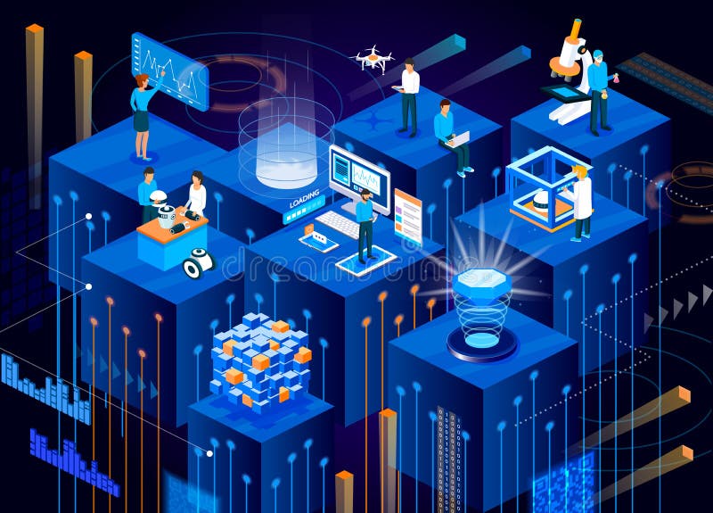 Isometric Office Lab Stock Illustrations – 216 Isometric Office Lab ...