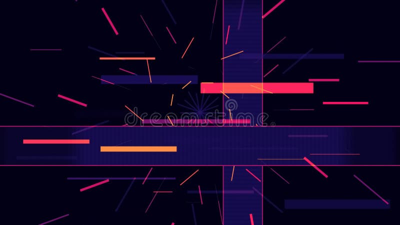 Hi Tech Polygon Texture . Neon Speed Lines. Glowing Blurred Led Light ...