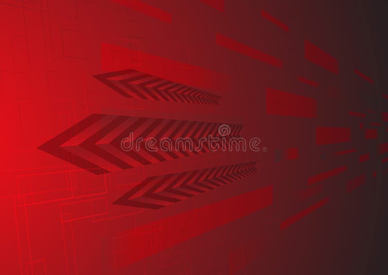 Hi-tech red background stock vector. Illustration of decoration - 17893470