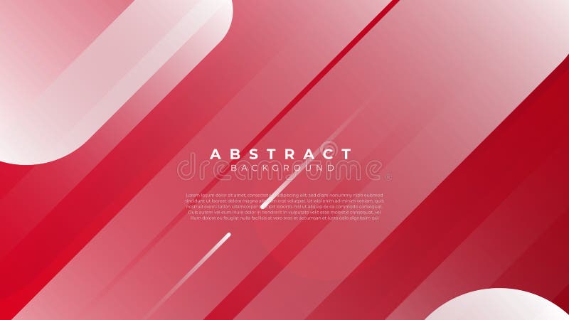 Hi-tech Red White Corporate Abstract Background. Geometric Vector ...