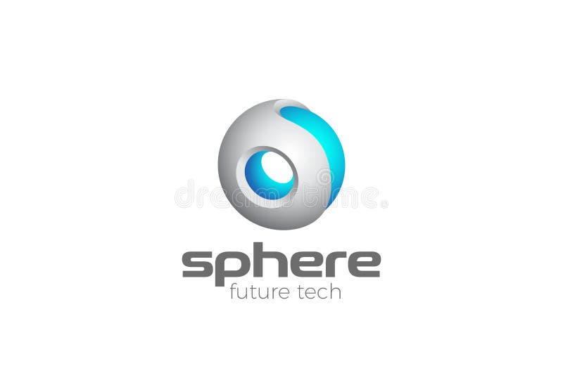 Sphere Logo Circle Abstract Design Technology Global Communication ...