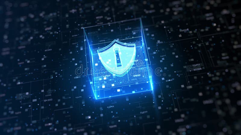Hi Tech Shield of Cyber Security. Digital Data Network Protection. High ...
