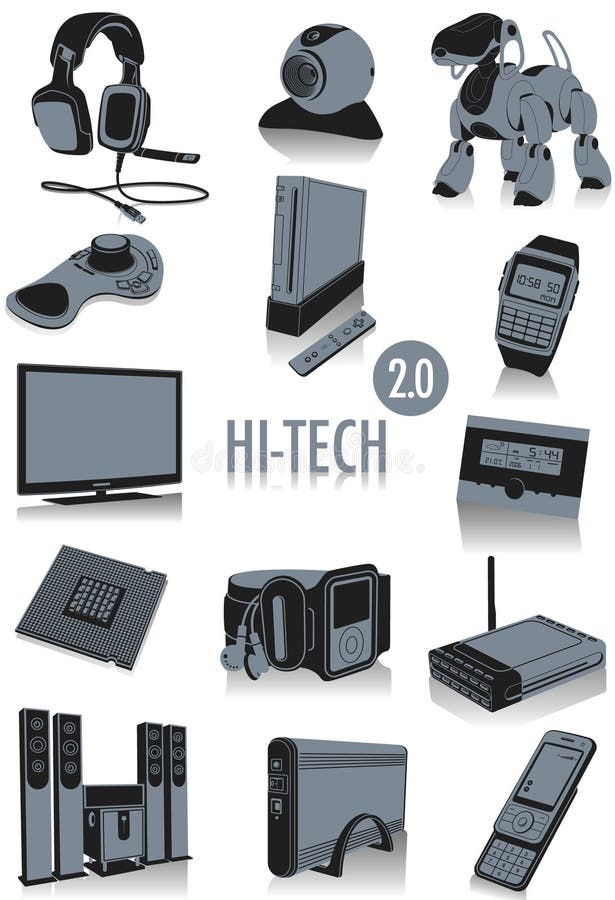 Technological Objects Stock Illustrations – 1,320 Technological Objects ...