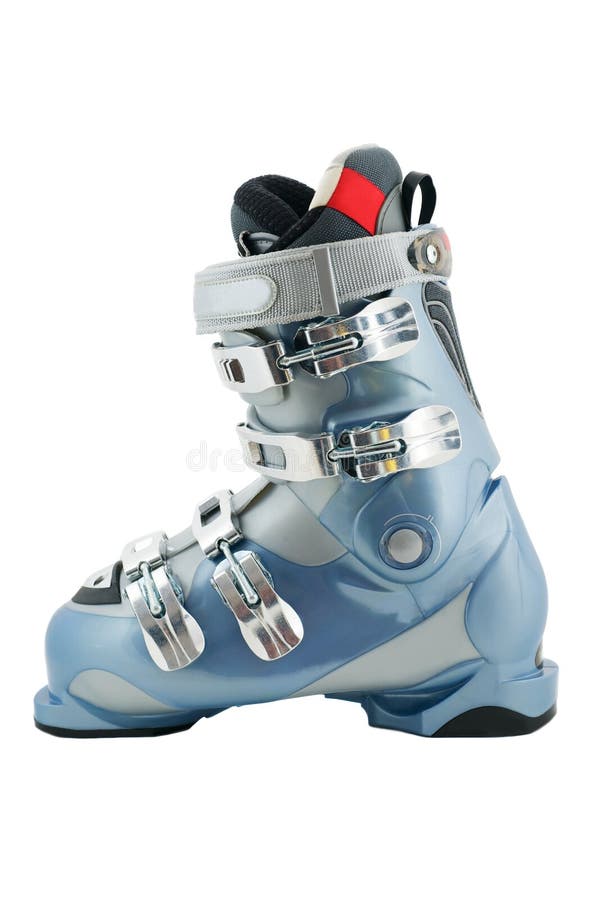 Hi Tech Ski Boot Profile on White Stock Photo - Image of hitech ...