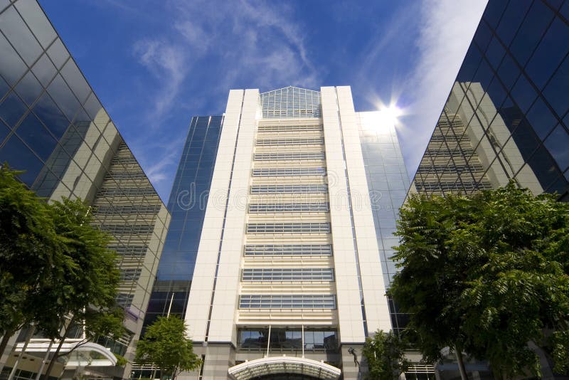 Hi Tech Skyline stock image. Image of institution, banking - 1163693